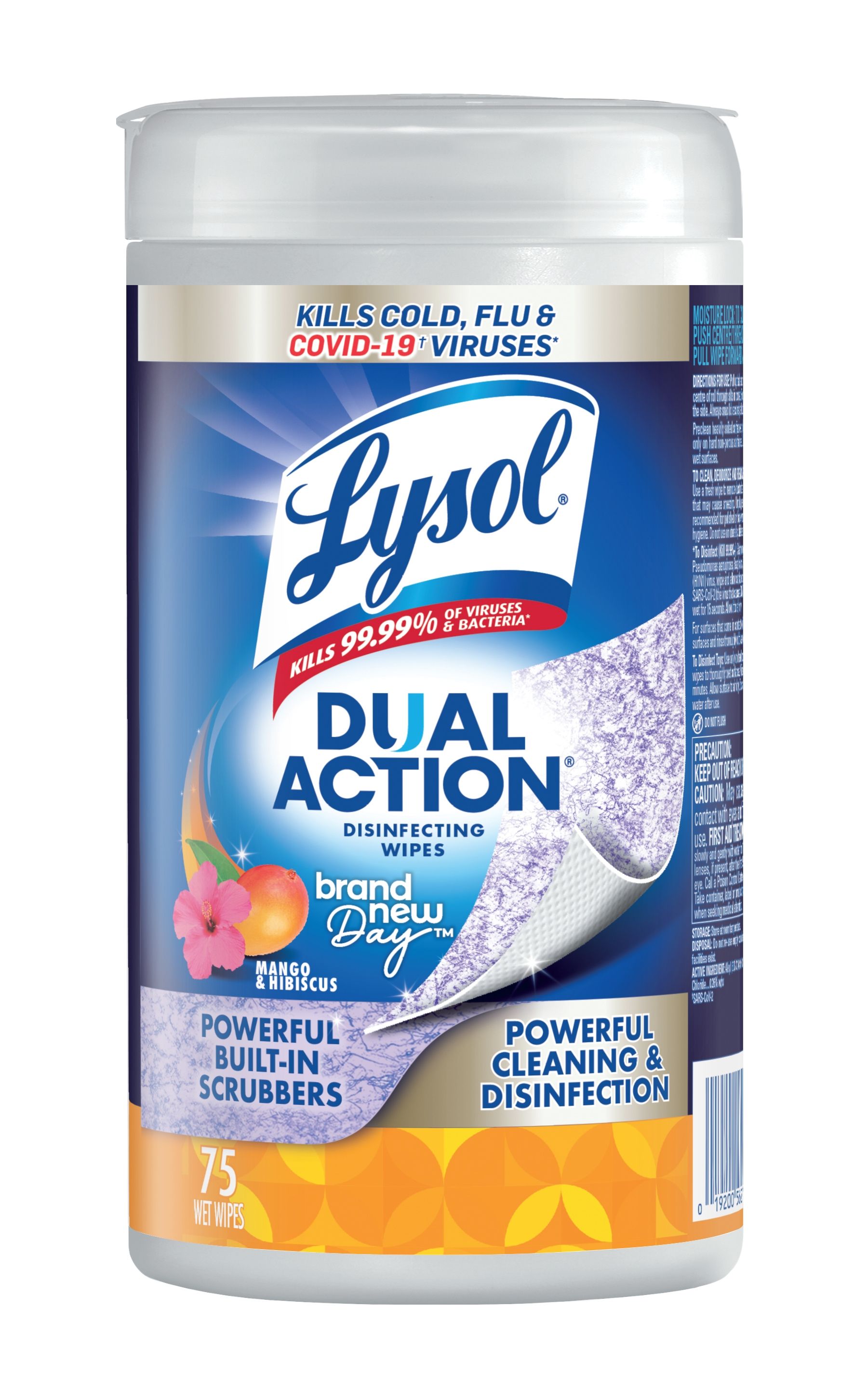 LYSOL DISINFECTING WIPES - Brand New Day Mango & Hibiscus 2x110 ct ...